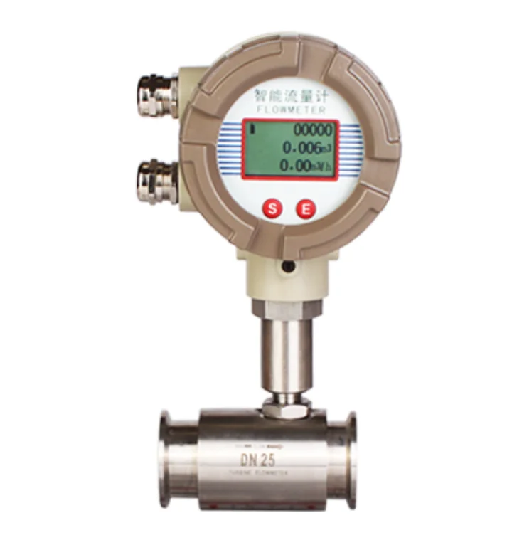 turbine-flowmeter-24VDC-power-supply-clamp-connection-output-Pulse ...