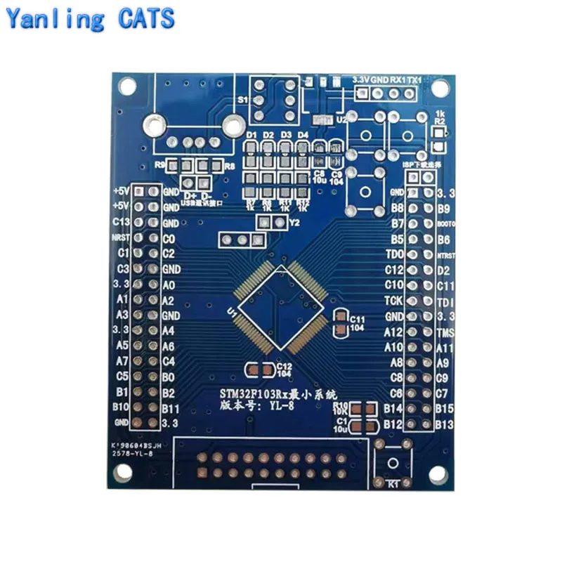 STM32F103 Development Board PCB Kit for STM32 Discovery Arm Cortex M3 RB RC RD RE LQFP64 Pin DIY ...