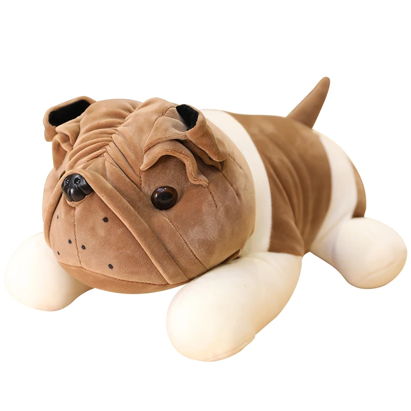 Toys Toys & Games Stuffed Animals & Plushies Bulldog Dog Plush Toy 36cm Soft Stuffed Bulldog Dog ...