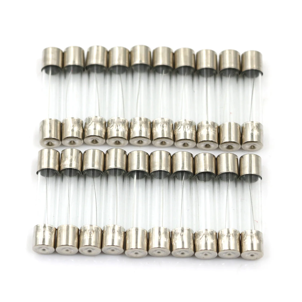 20pcs 6x30 6*30mm Quick Fast Blow Fuse Glass Tube Fuses 250V 5A/10A/15A ...