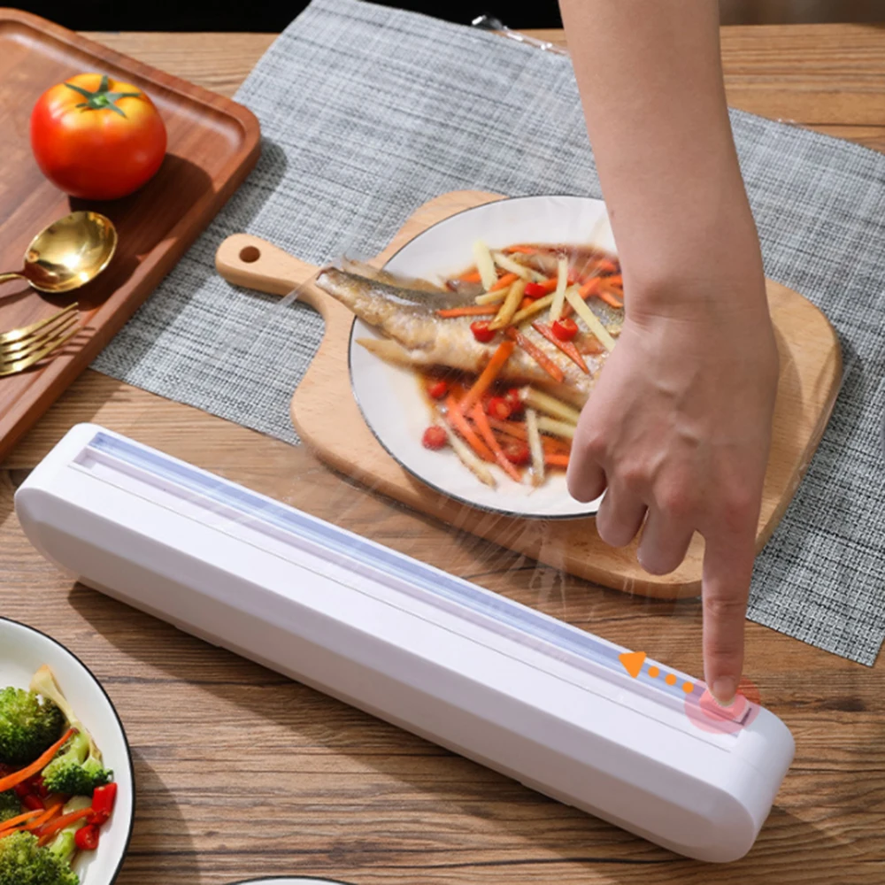 Cling Film Storage Holder Restaurant Cling Film Cutter Easy to Cut ...