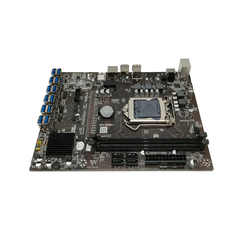 Btc B250 Mining Motherboard 12 Graphics Card Bitcoin Btc Eth ...
