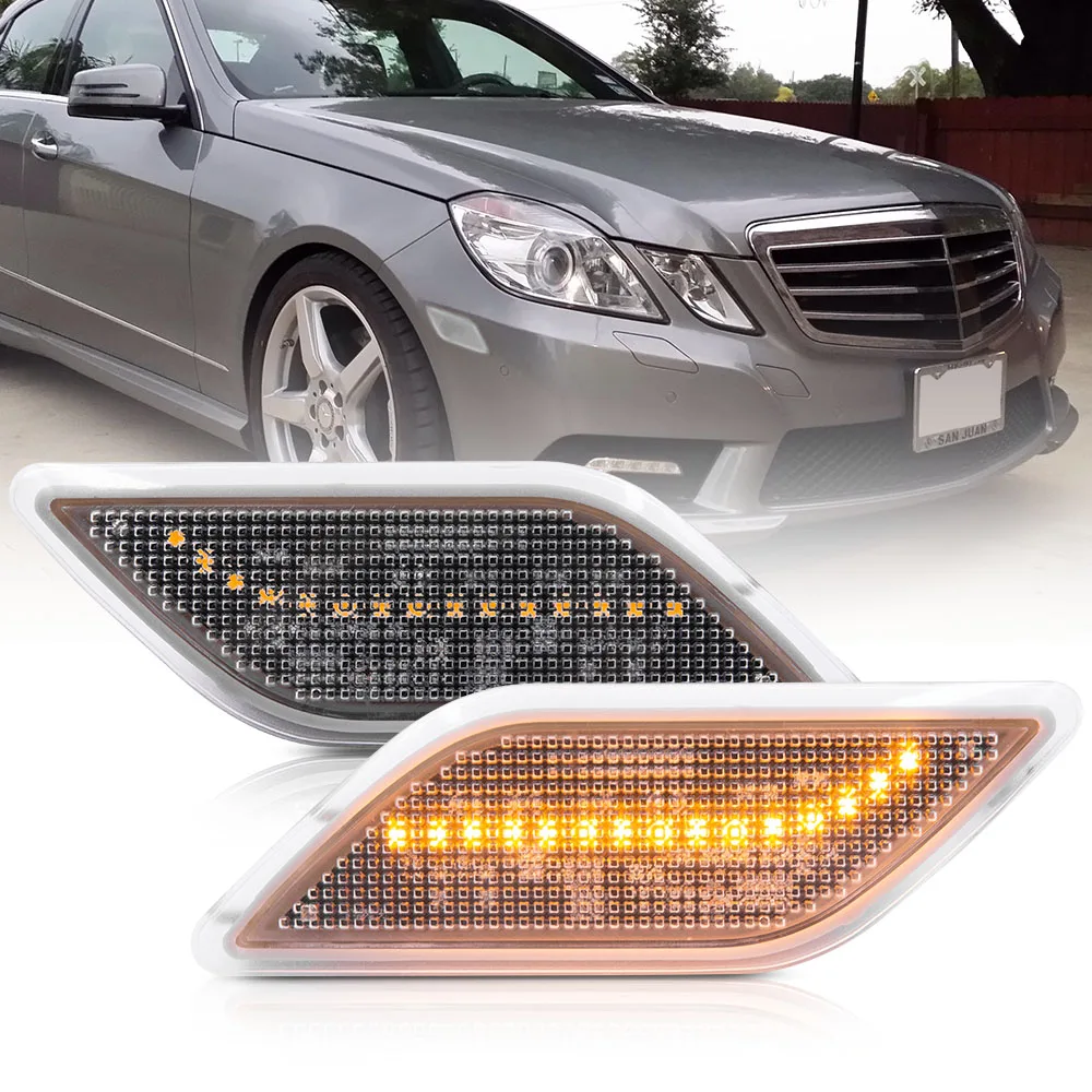 LED-Front-Bumper-Side-Marker-Lamp-For-2010-2011-2012-2013-Benz-W212-Pre ...