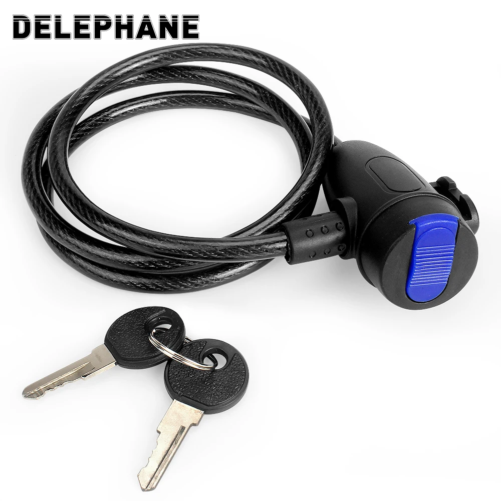 Universal Bike Locks Cable Lock Coiled Secure Keys Bike Cable Lock For ...