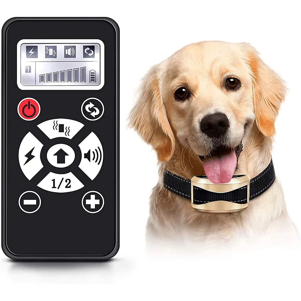 2 In 1 Pet Dog Training Collar Anti Bark Stop Collar Interchangeabl ...
