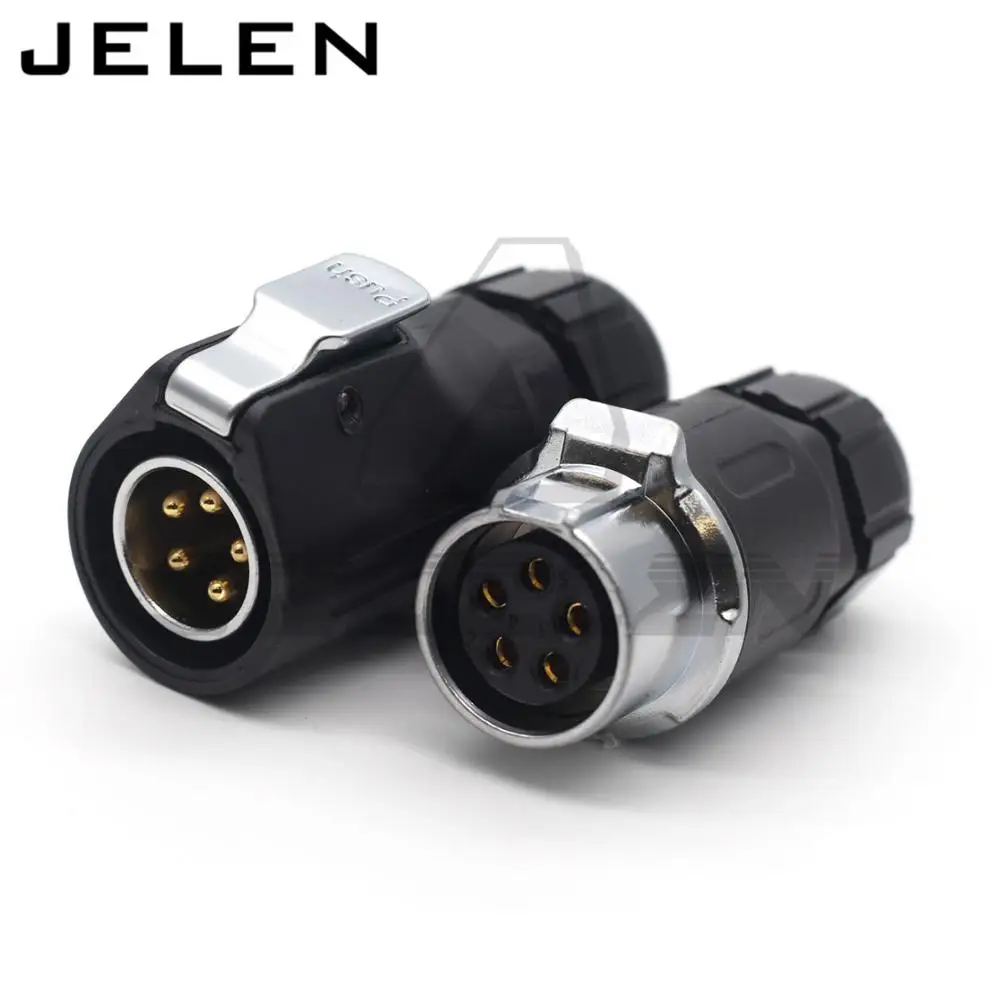 XHE20 M20 Aviation Male Wire Cable Conector 5Pin Female Cable Connector ...