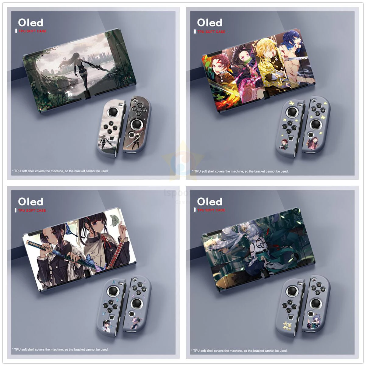 Soft Tpu Protective Case For Nintendo Switch Oled Controller Console ...