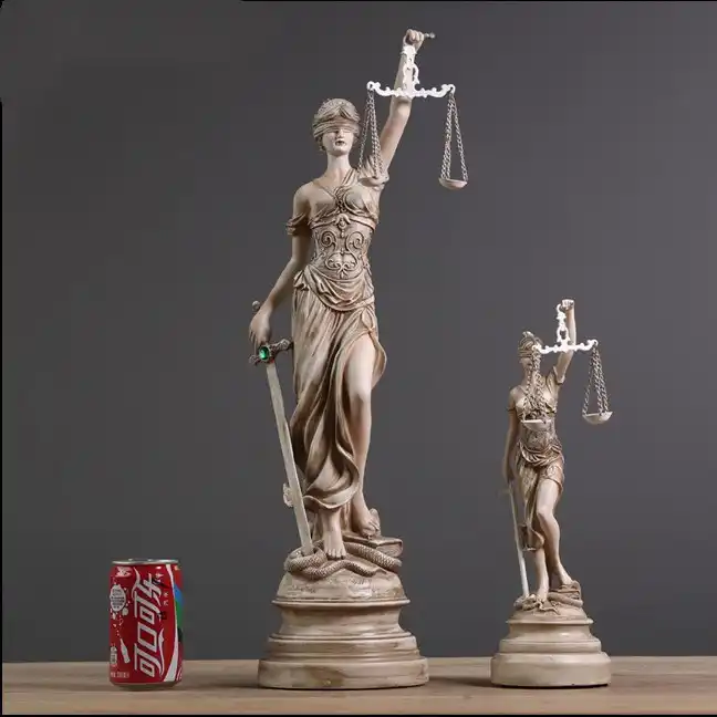 76CM Large Lady Scales of Justice Statue Bronze Greek Goddess Themis ...