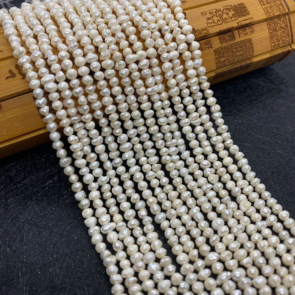 Freshwater Pearl High quality Potato shaped Punched Loose Beads, Can Be ...