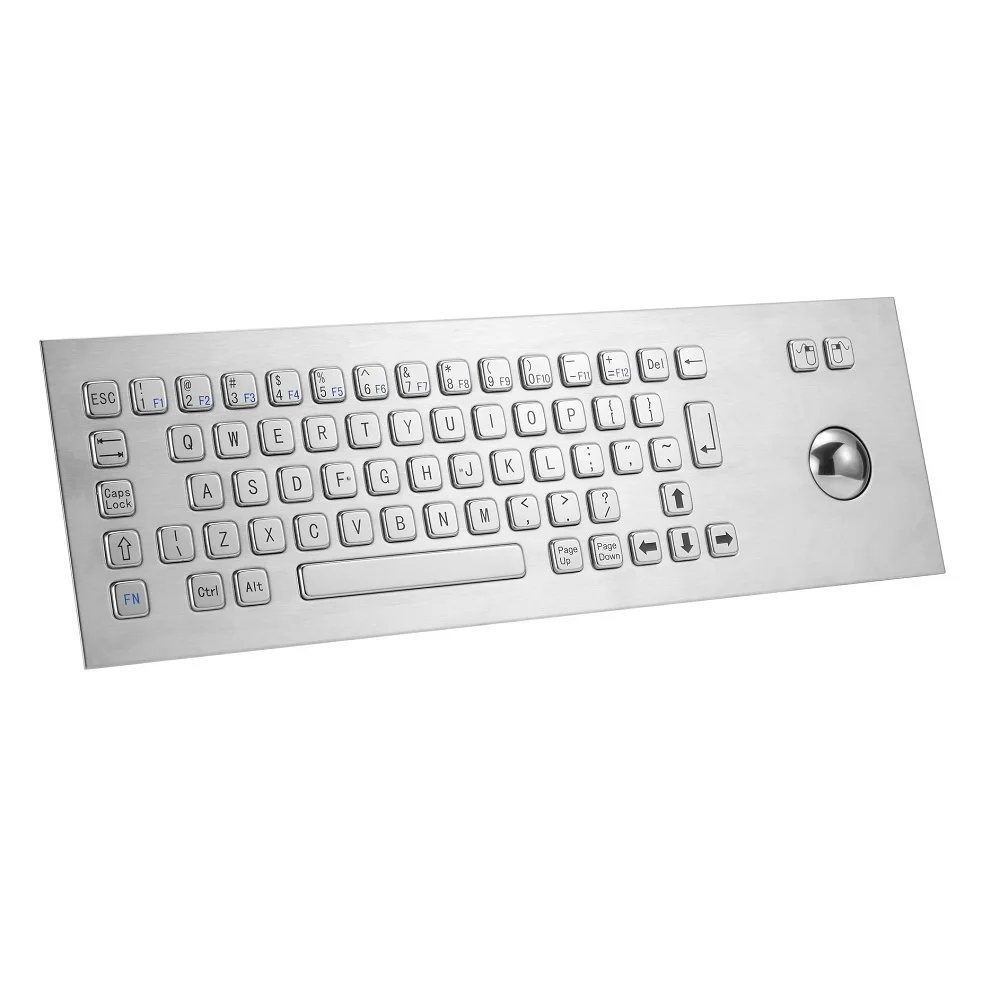 Trackball Keyboard Metal 65 Keys Rubber Conductive Keypad - AliExpress