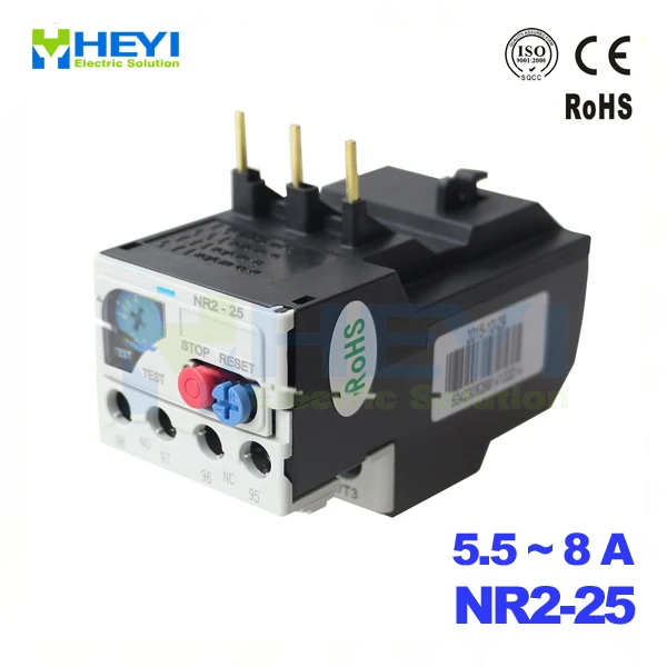 thermal protection relay 5.5 8A thermal relay NR2 25 thermal overload ...