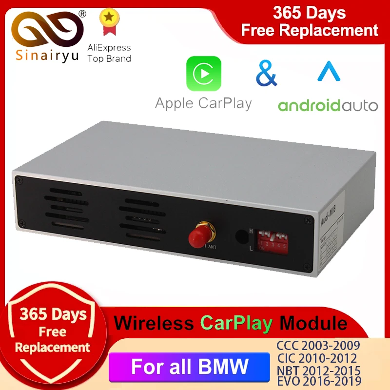 Wireless Apple CarPlay Android Auto Decoder For BMW Mini Cooper F54 F55 ...