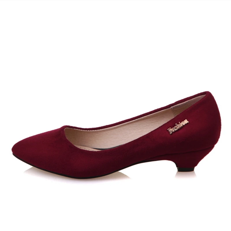 Red Shoe Women Low Heel | Women's Pumps Shoe | Pumps Low Heel 48 ...