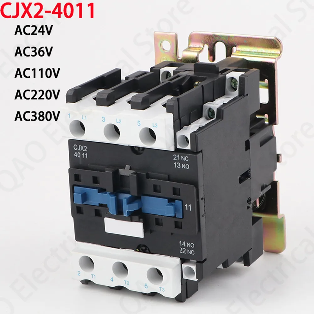Contactor Cjx2-4011 40a 3p No + Nc Ac Contactor Cjx2-40 Lc1-d40 Series 220v 380v 110v 127v 48v ...