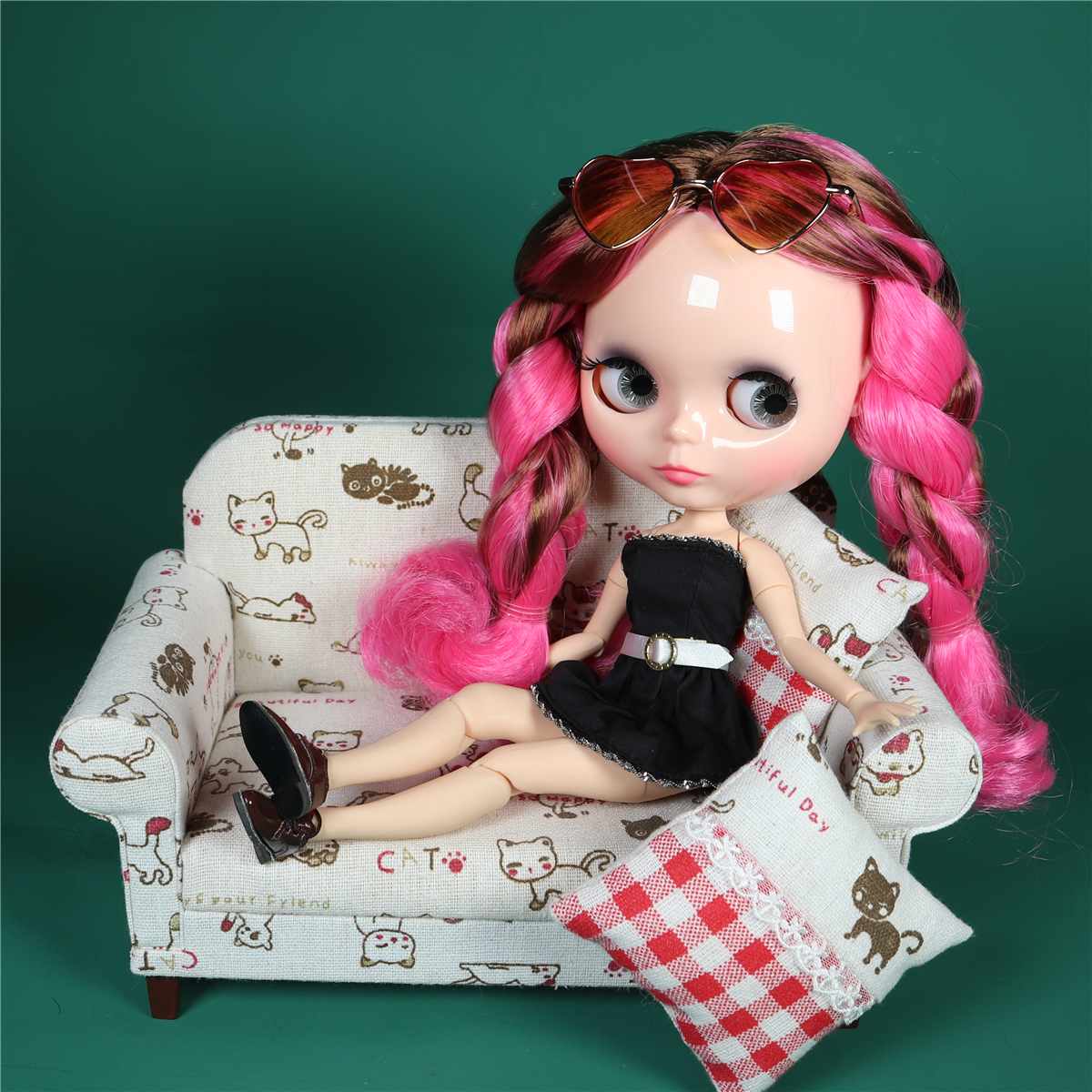 Neo Blythe Doll with Multi-Color Hair, Natural Skin, Shiny Cute Face ...