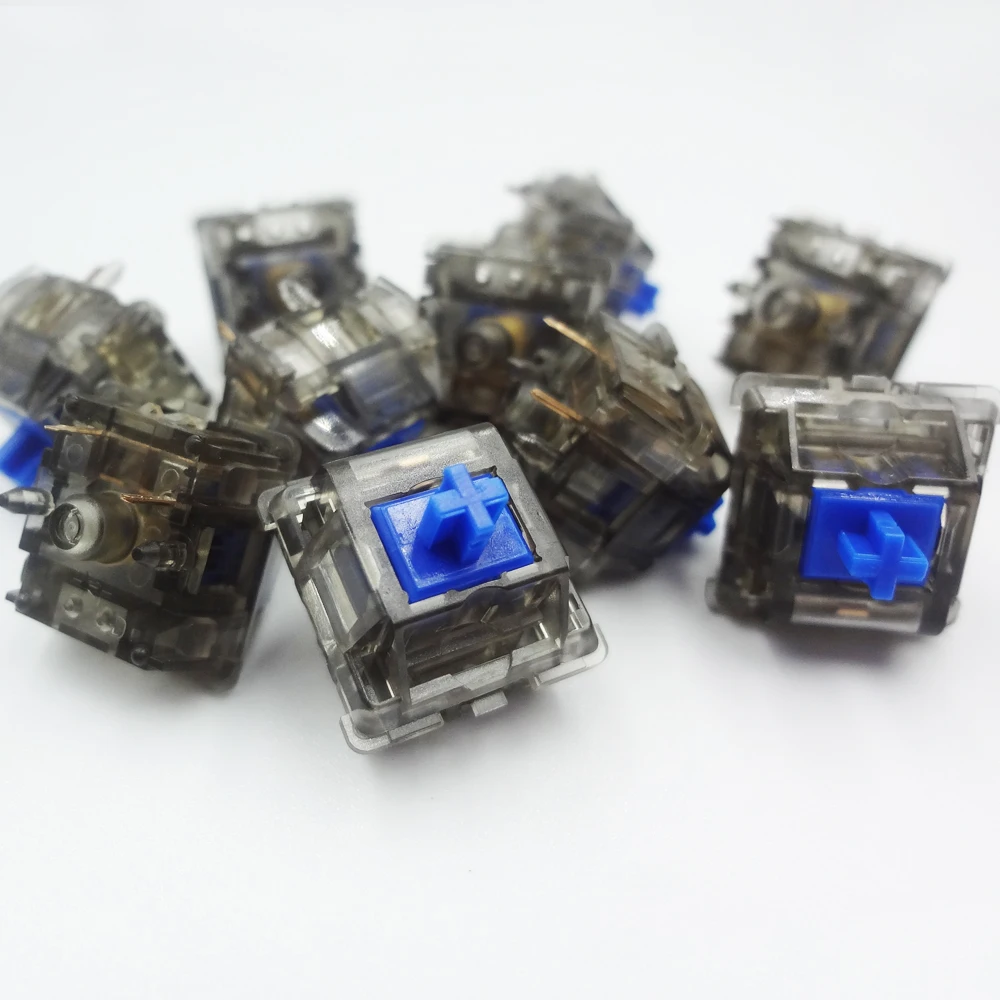 DUROCK Linear Switches 62g Translucent Smokey Aqua Teal Switch with ...