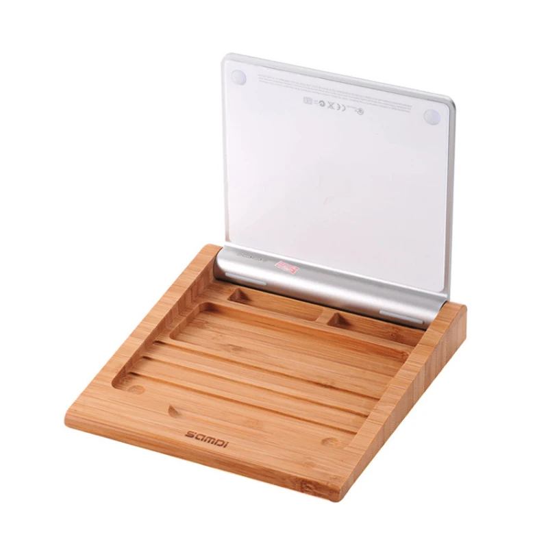SAMDI Bamboo Holder Dock Stand for Bluetooth Wireless Magic Trackpad ...