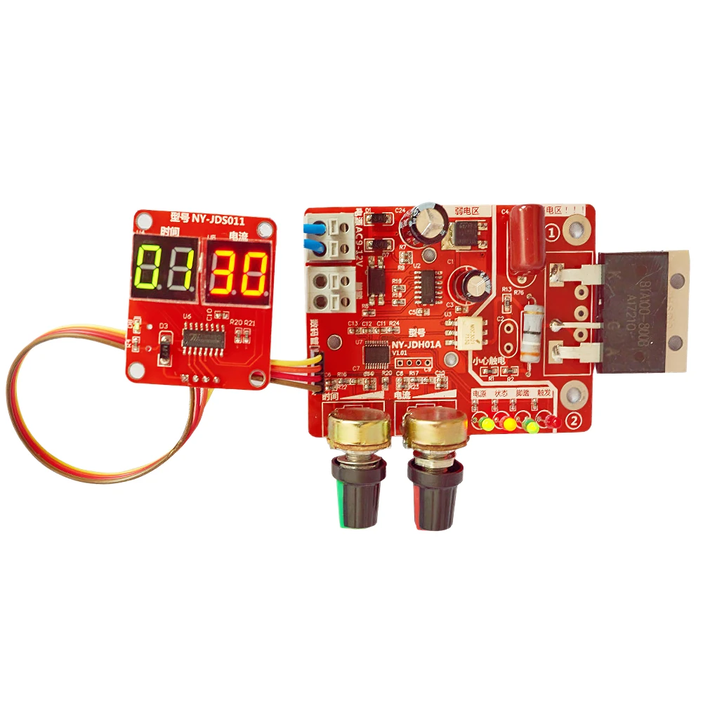 Spot Welders Control Board 40A/100A Digital Display Spot Welding Time ...