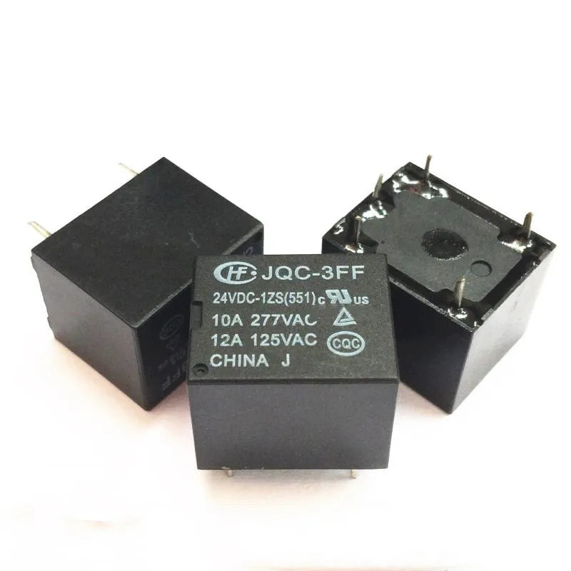 10pcs/LOT New Relay Hf3ff / Jqc-3ff-024-1zs Jqc-3ff-012-1zs Jqc-3ff-005-1zs Jqc 3ff 024 1zs 5v ...