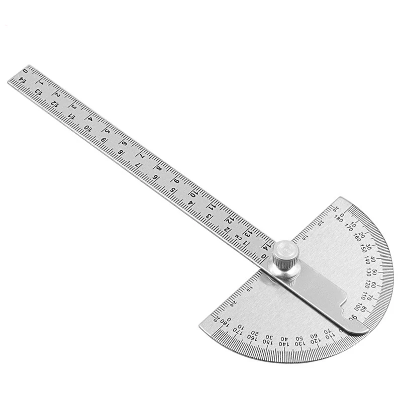 14cm-180-Degree-Adjustable-Protractor-Multifunction-Stainless-Steel ...