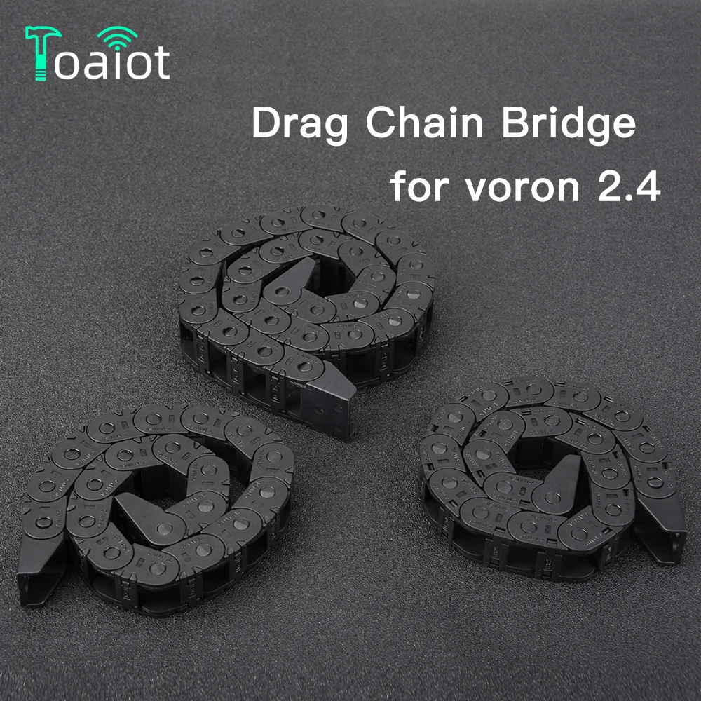 1-Set-VORON-2-4-Cable-Chains-Set-Black-Openning-Type-Wire-Chains-For ...