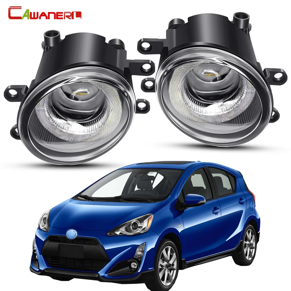 2 X Angel Eye Fog Light Assembly 30w 8000lm Car Right + Left Led Fog ...