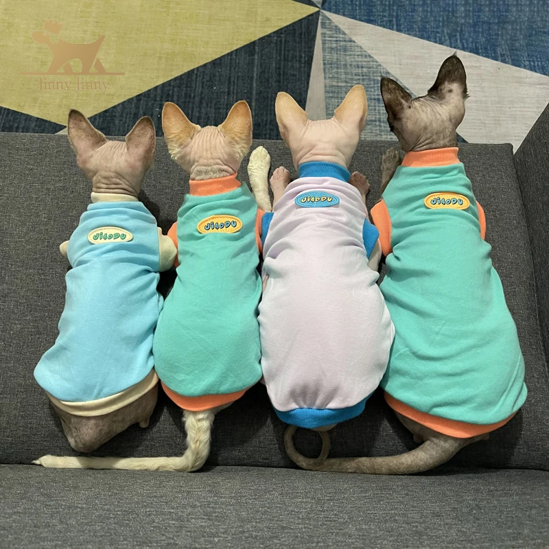 Sphynx ropa de gato, Jersey, camisetas de gatitos con mangas, chaleco ...