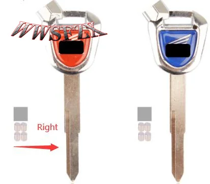 Black-Red-Motorcycle-Blank-Key-Uncut-Blade-For-HONDA-Magnet-Anti-Theft ...