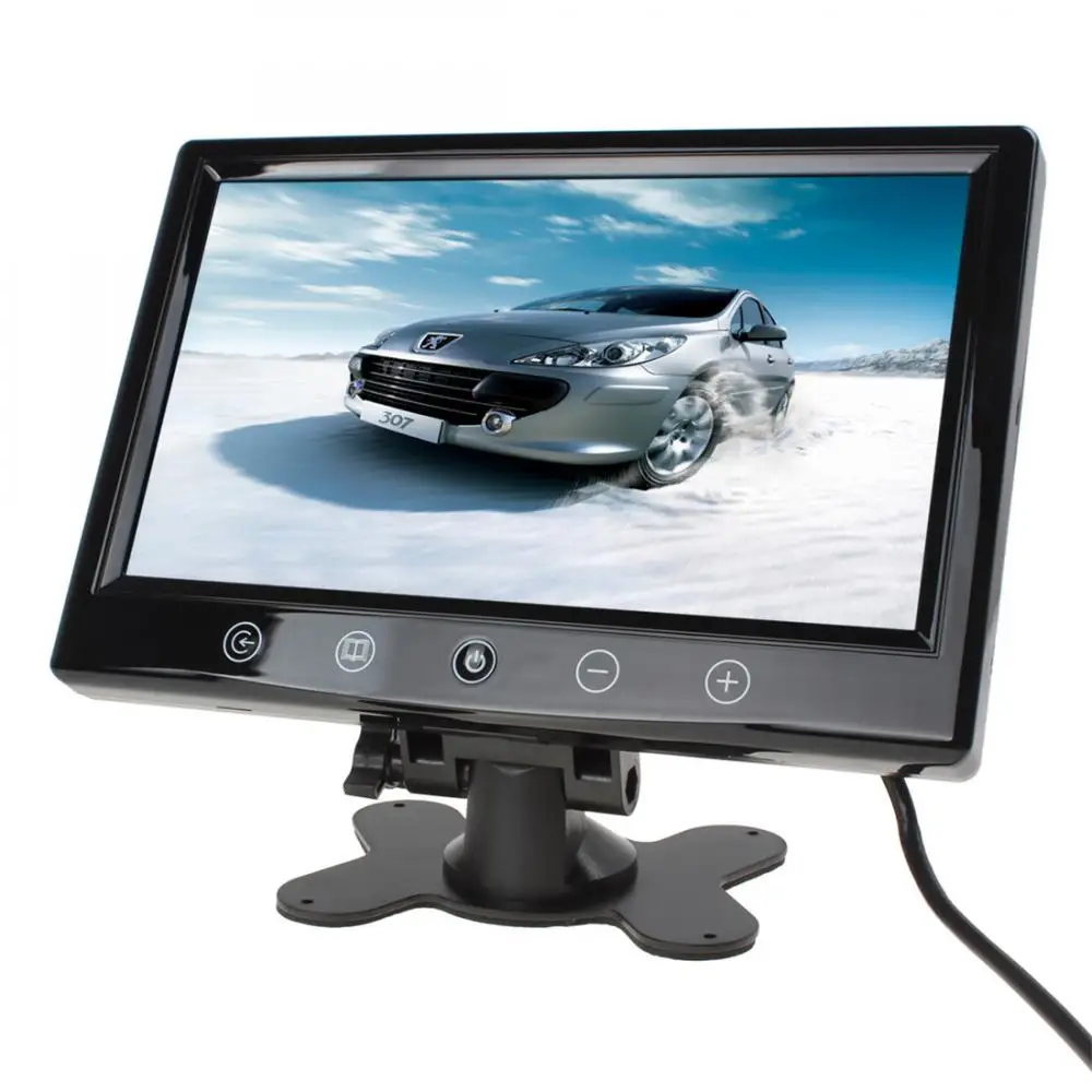 Monitor automotivo, tela lcd para toque de 6w, 12v, 9 polegadas, 800* ...