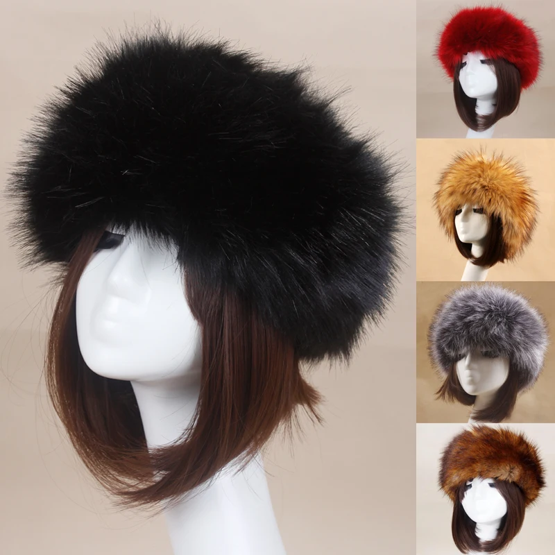 Women-Winter-Artificial-Fur-Russian-Ushanka-Hat-Thick-Warm-Balaclava ...
