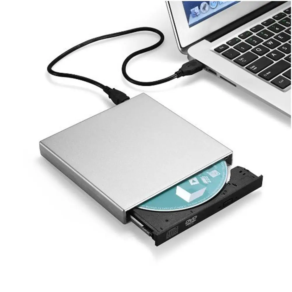 Reproductor de DVD óptico externo Delgado, unidad grabadora de CD RW ...
