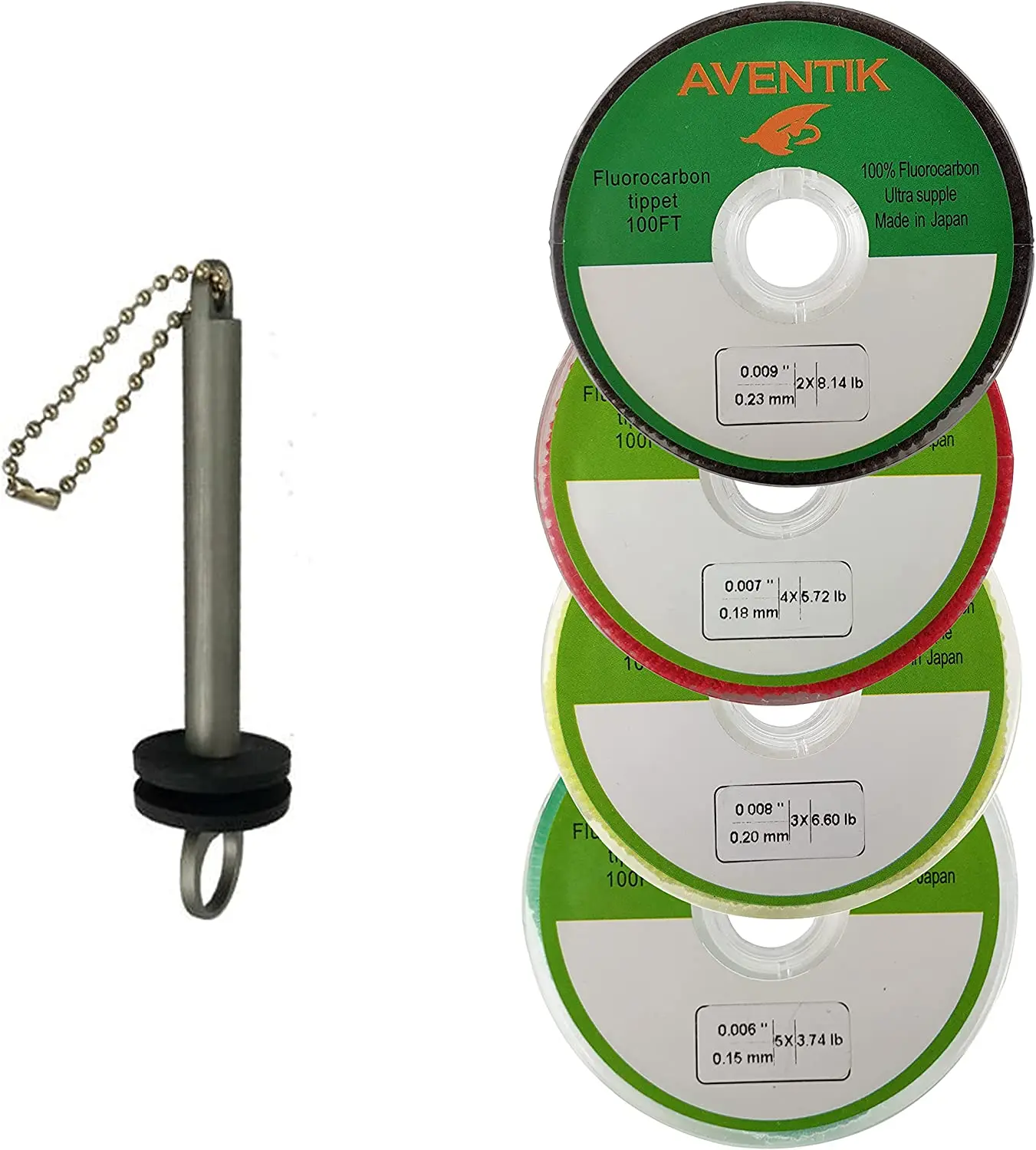 Aventik 100ft Per Spool 100% Fluorocarbon Fly Fishing Tippet Leaders ...