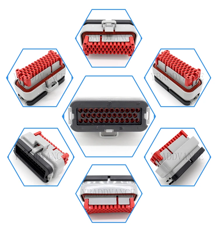 776164 3 AMP 35 Pin Connector Housing For Female Terminals Power ...