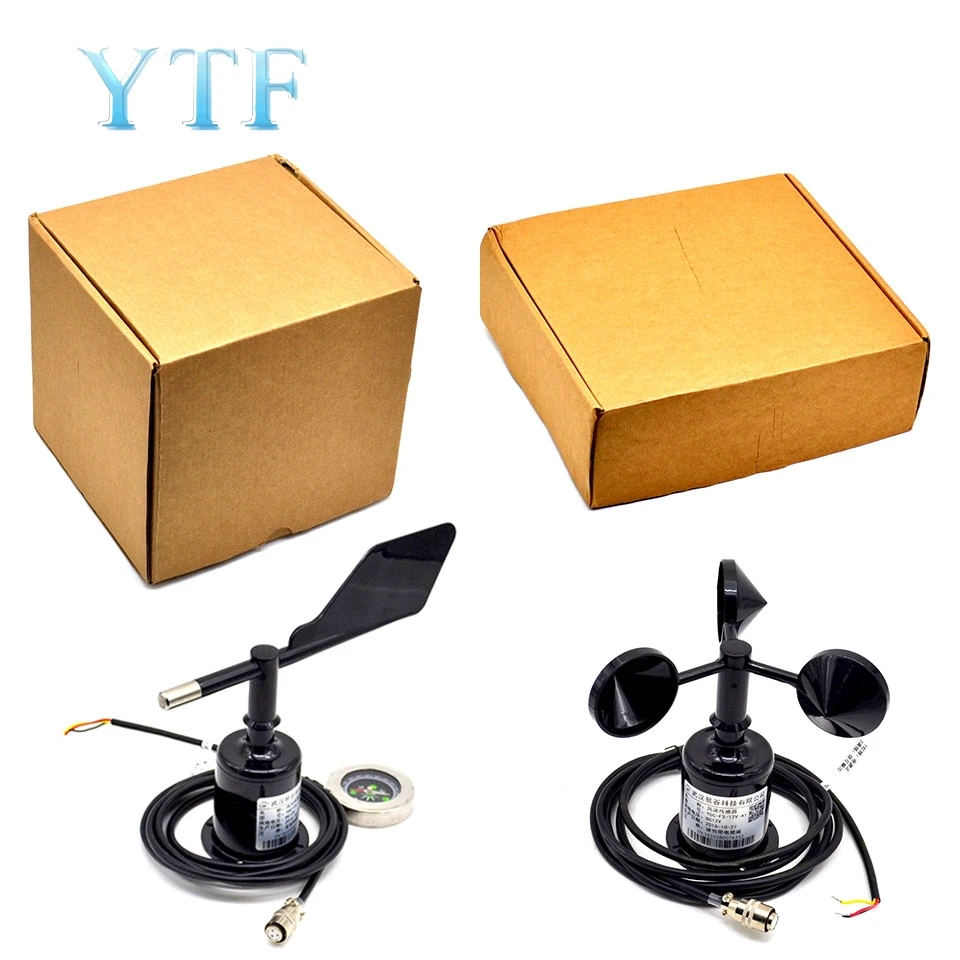 Three-cups-of-wind-speed-sensor-wind-direction-wind-direction-meter ...