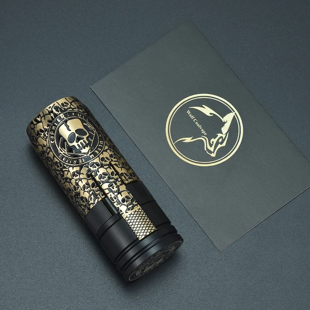 MK2 Mod Brass Frankenskull 18650 Battery Vape Mechanical Mod Brass ...