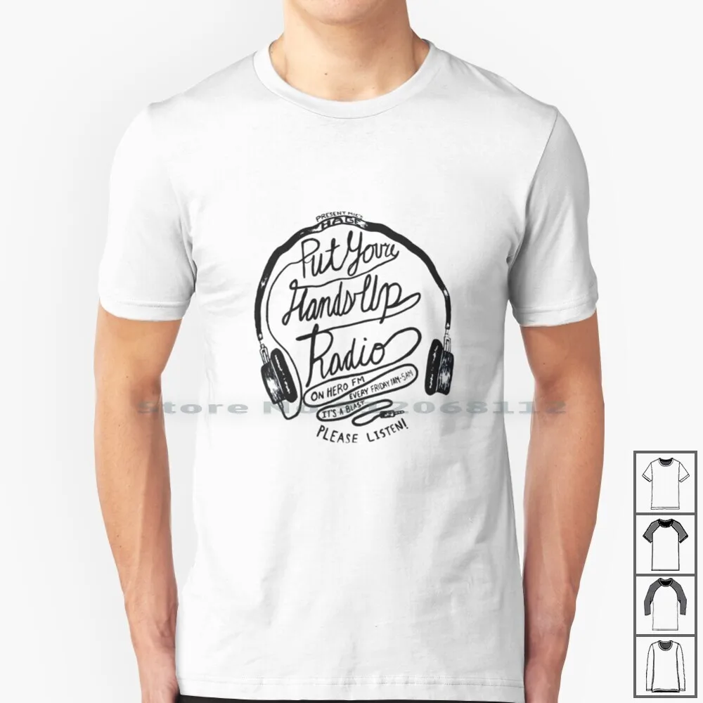 Put-Your-Hands-Up-Radio-Present-Mic-100-Cotton-T-Shirt-Mic-Mha-Heroic ...
