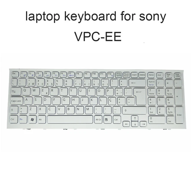 Replacement keyboards VPCEE for Sony VAIO VPC EE PO Portugal white with ...