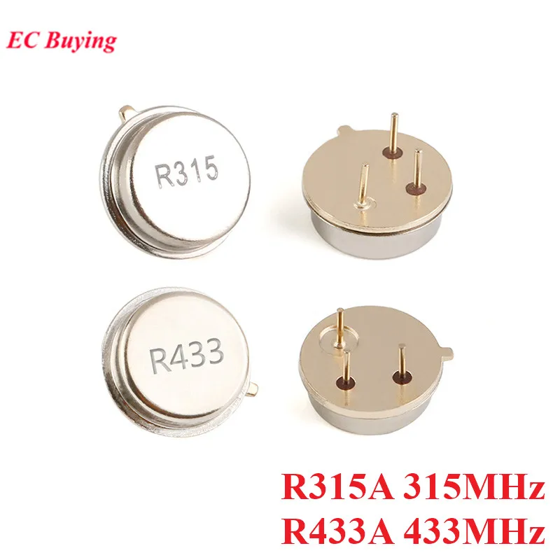 5Pcs 315 433MHz Crystal Oscillator R315A R433A ควอตซ์ผ่านหลุม Surface ...