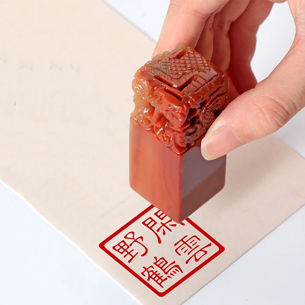 Calligraphy Signature Seals Natural Stone Customized English Chinese ...