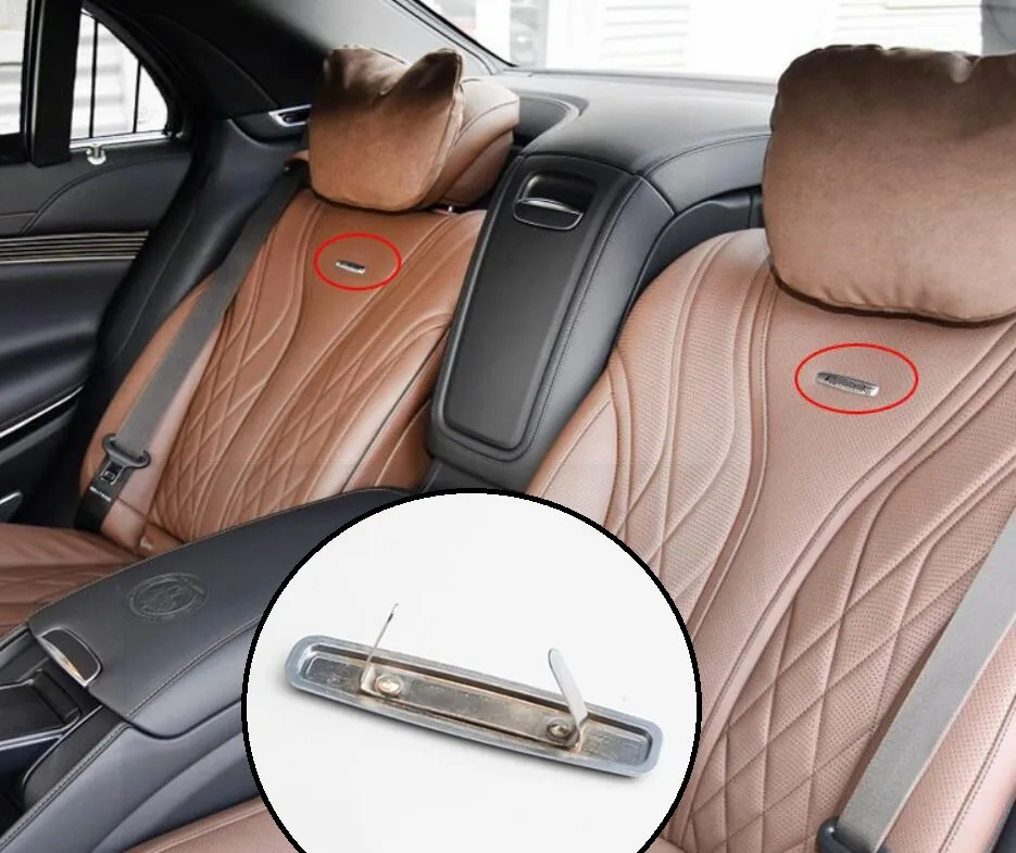 20 Pieces Chrome Metal Interior Seat Back Emblems Stickers Badges Logos ...