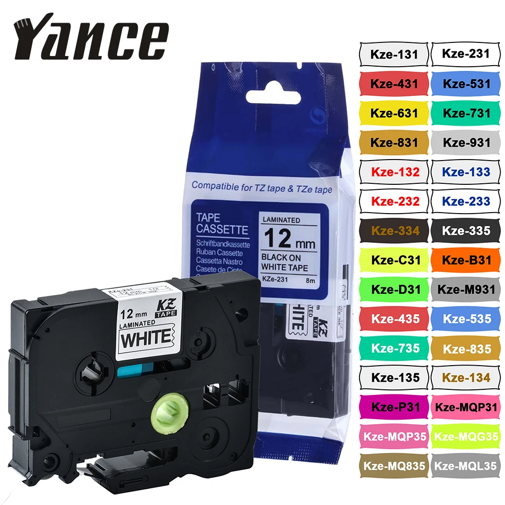 1-Pack-Tze-tape-12mm-tze-231-tze231-Compatible-For-Brother-P-Touch ...