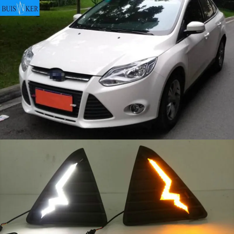 12v led carro drl para ford focus 3 mk3 2012 2013 2014 2015 luzes ...