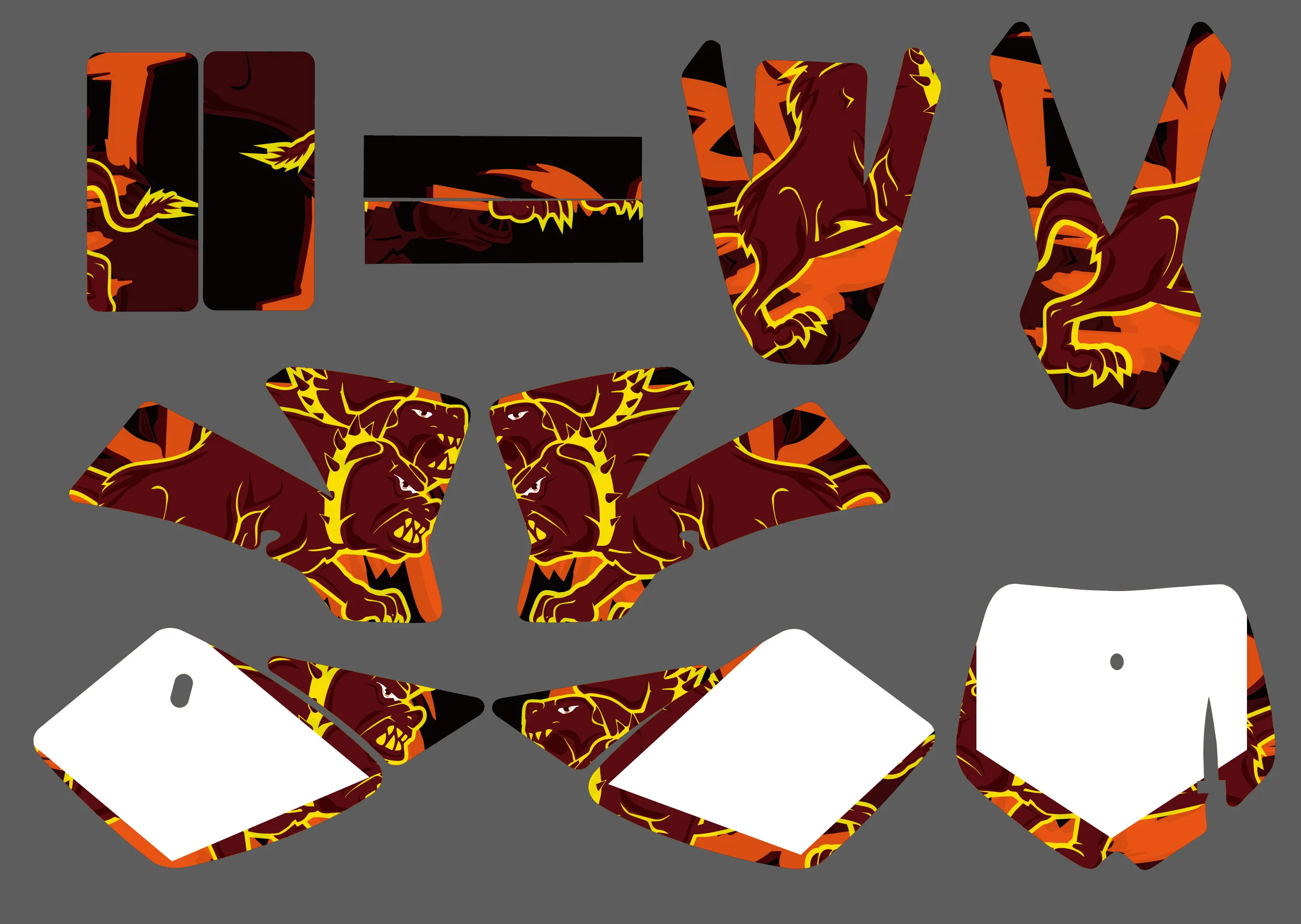 Motorcycle-Team-Graphic-Backgrounds-Full-Decals-Stickers-For-KTM-SX-50 ...