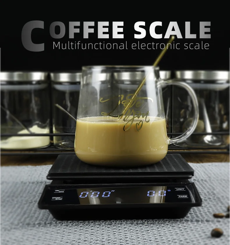 Balance cuisine,Coffee Scale--Balance à café numérique électronique à ...