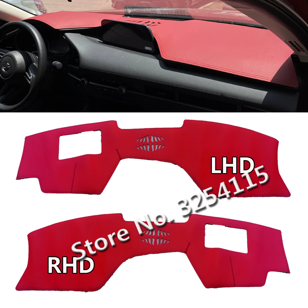 PU-Leather-Dashmat-Suede-Dashboard-Cover-Pad-Dash-Mat-Carpet-Car ...
