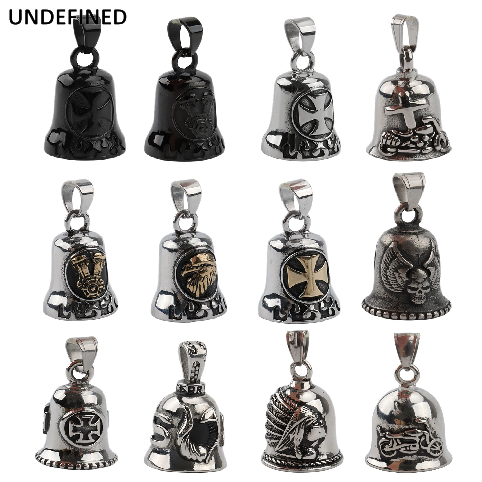 Motorcycle-Bell-Cross-Engine-Cool-Biker-Guard-Bell-Stainless-Steel-for ...