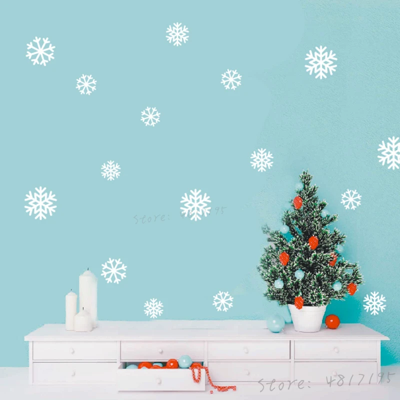 Vinyl Wall Decals Blue Snowflake