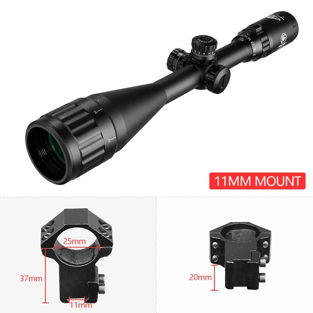 FIRE WOLF 4-16X50 Rifle Scope Tactical Optical Red Green Dot Sight ...