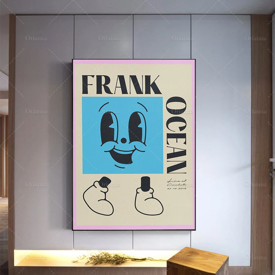 Frank-Ocean-Music-Poster-Band-Gig-Art-Print-Abstract-Wall-Art-Oil ...