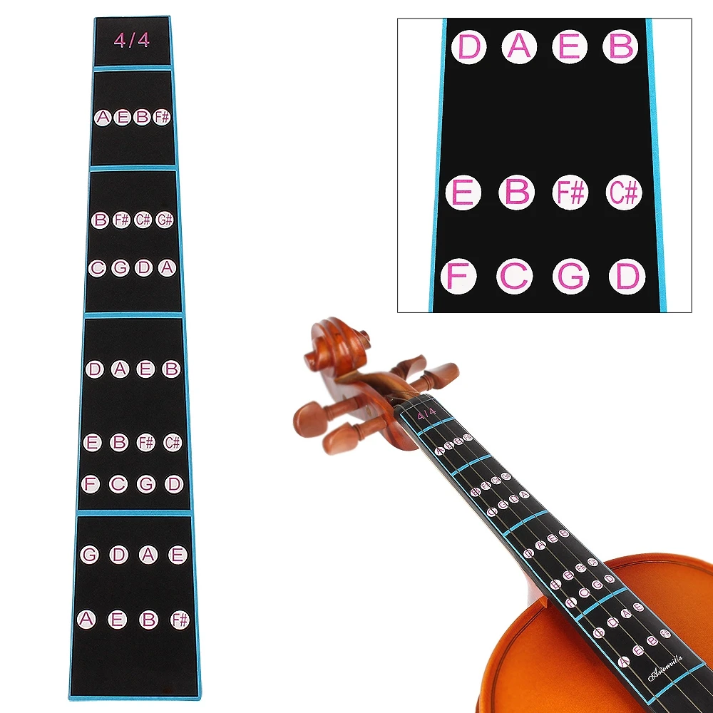 Violin Sticker Fingering | Notes Violin Fingerboard | Violin Finger ...